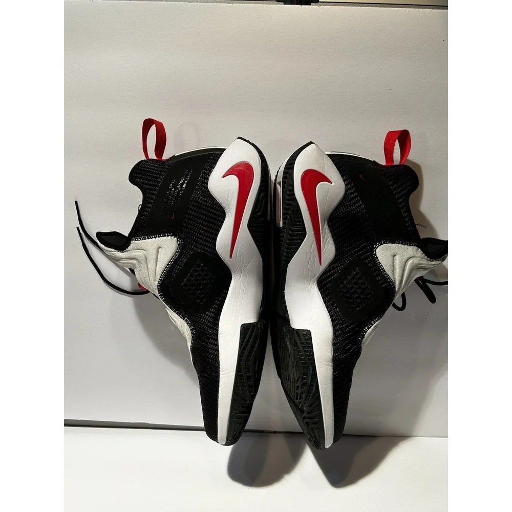 Nike | Shoes | Nike Lebron Soldier 4 Black White Red Basketball Shoes ...